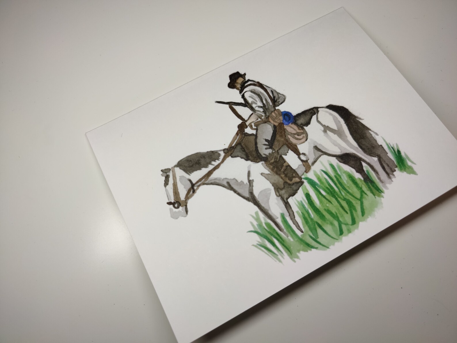 RDR2 Arthur Morgan Horse Art Print / Greeting Card - Etsy