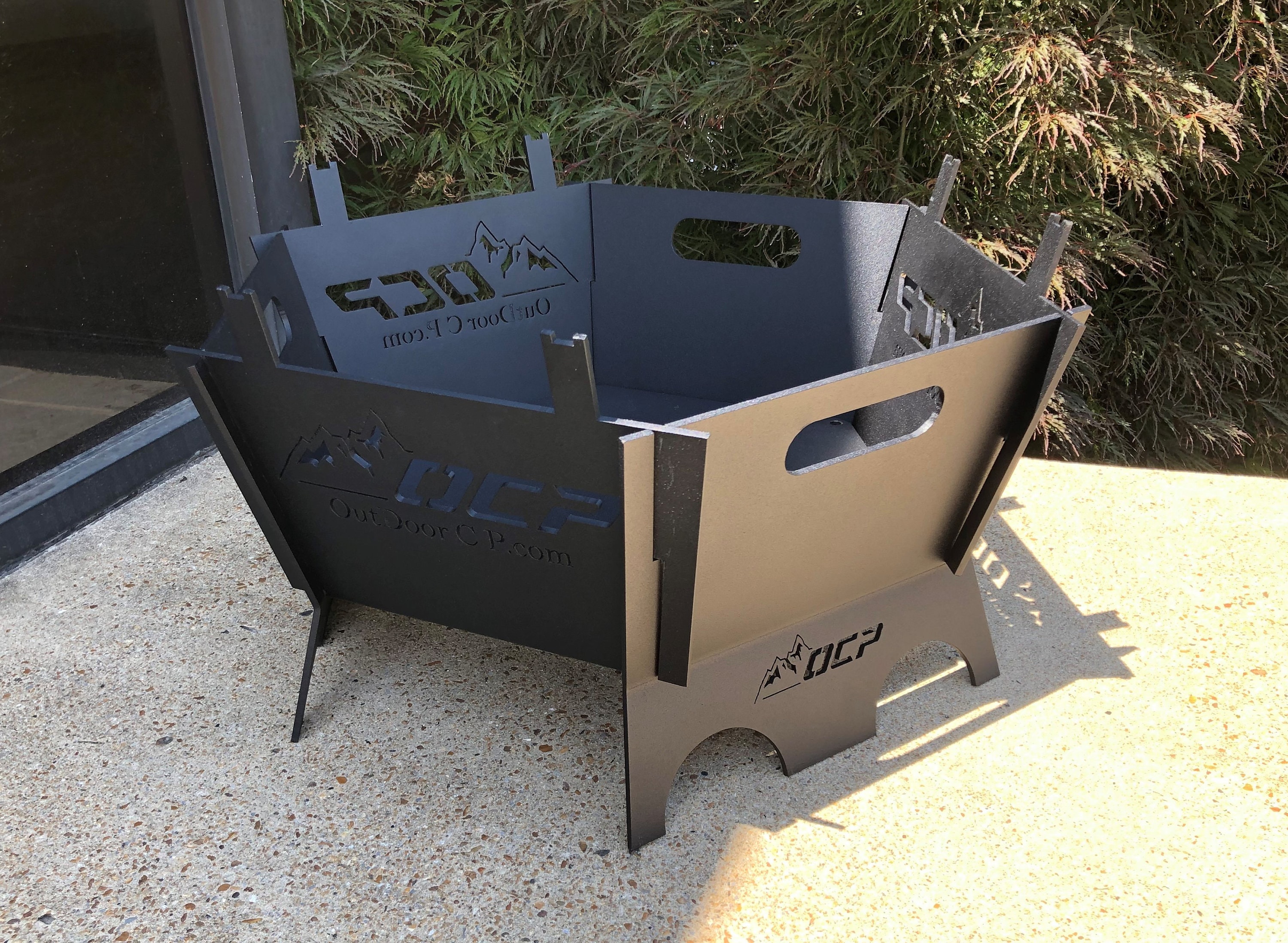 Outdoor Custom Products 20 Portable Camping Fire Pit Modular Outdoor ...