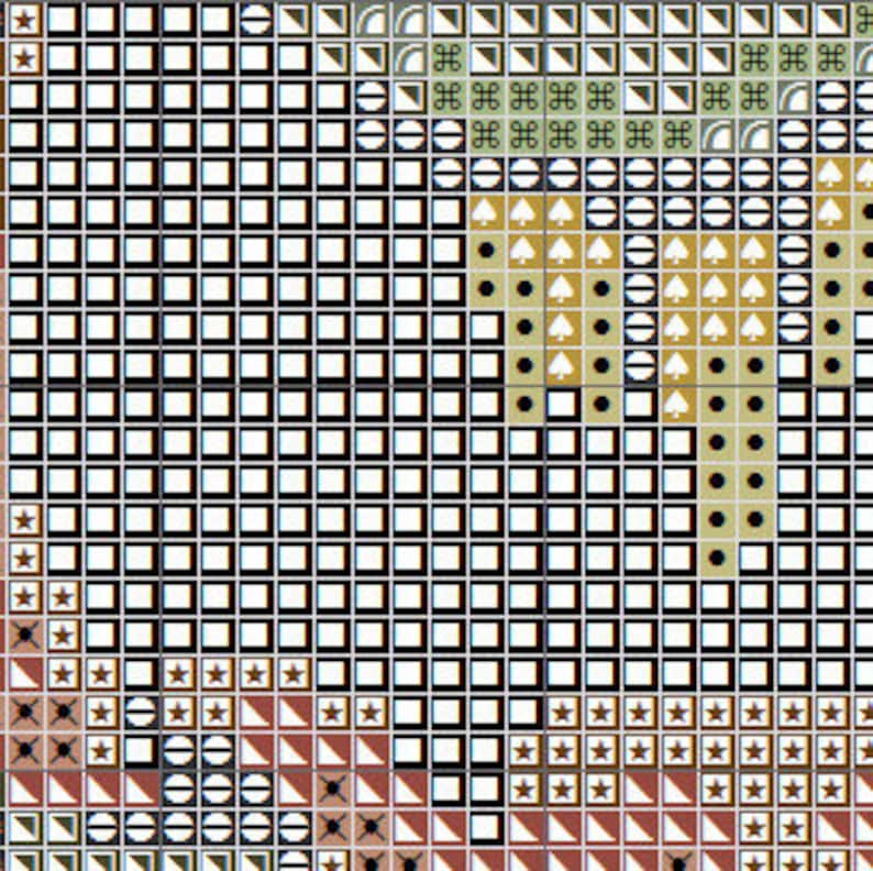 Dinosaur Cross Stitch Pattern - Instant Download - Counted Cross Stitch ...