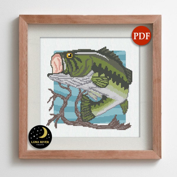 Fish Cross Stitch - Etsy