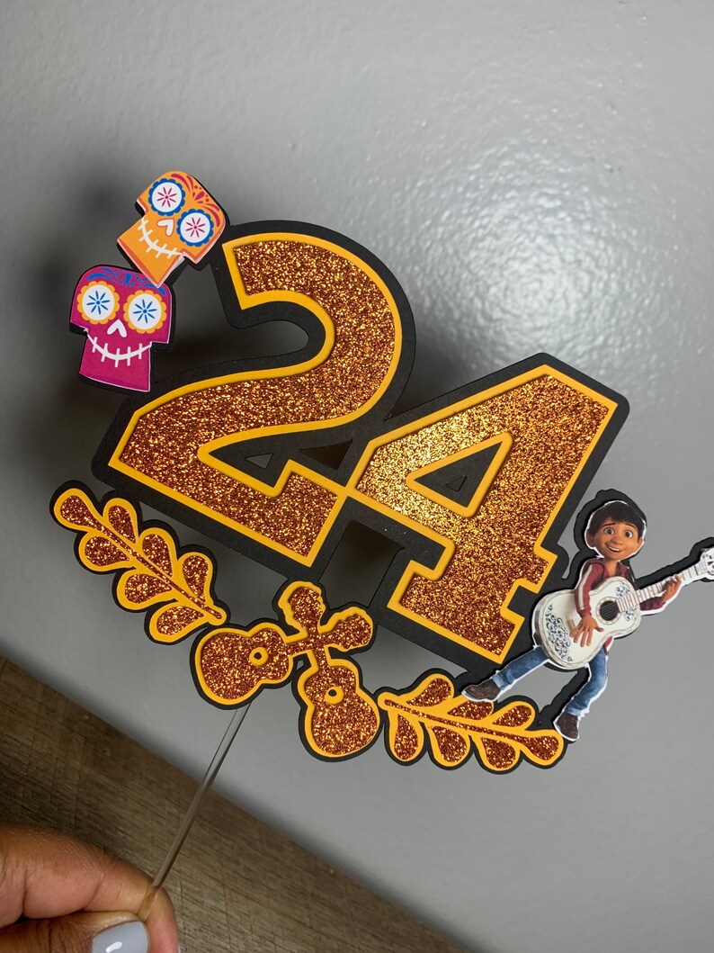 Coco Theme Cake Topper Birthday Number - Etsy
