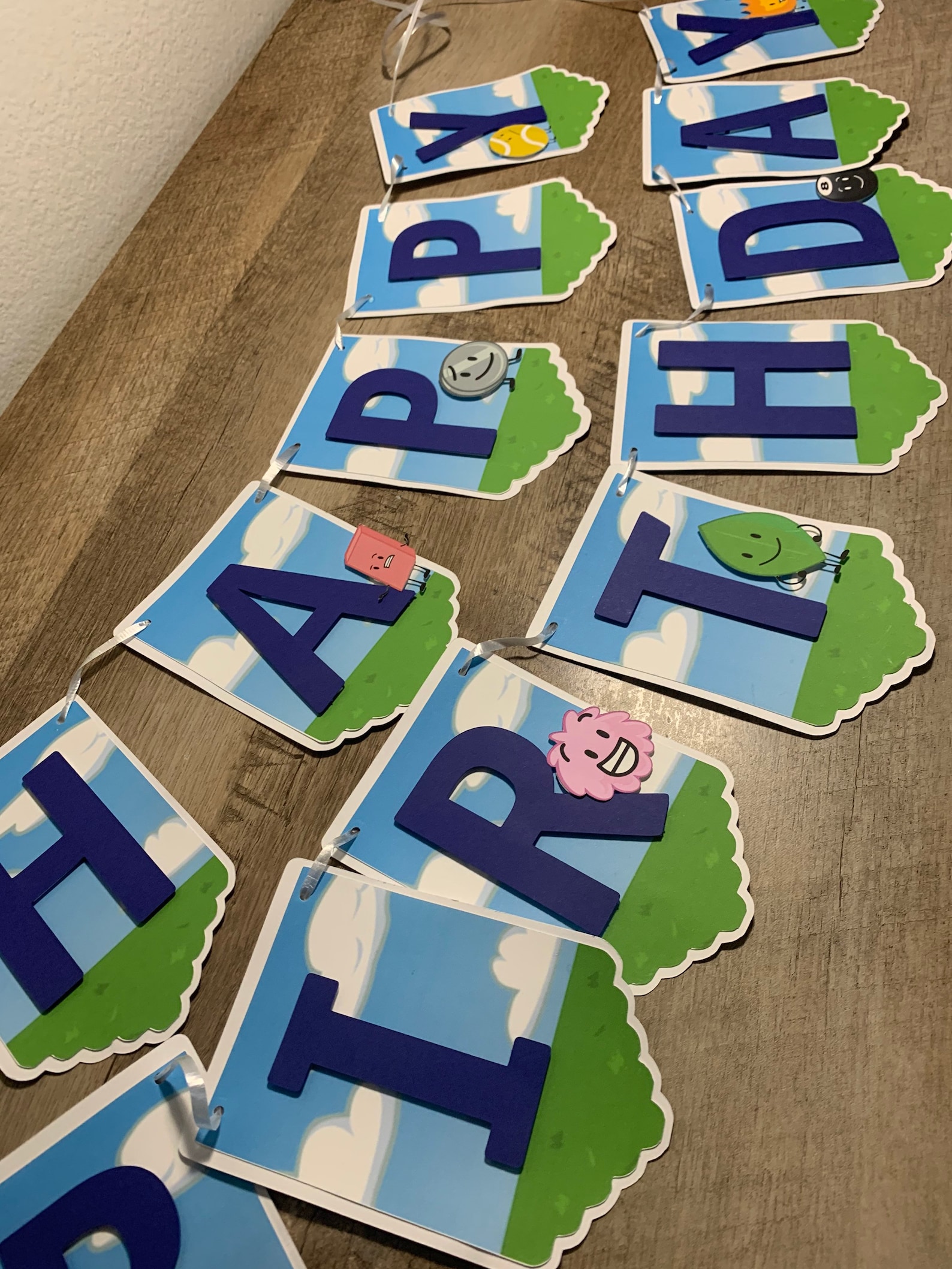 BFDI Theme Battle for Dream Island Happy Birthday Banner - Etsy