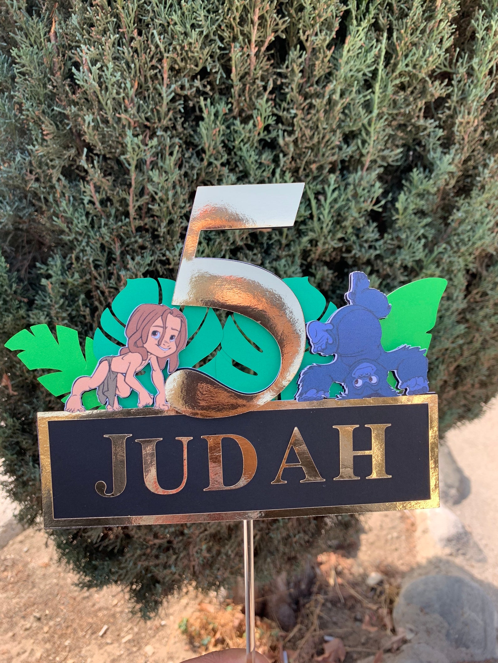 Tarzan Cake Topper Tarzan Theme Safari Theme and Jungle Theme - Etsy