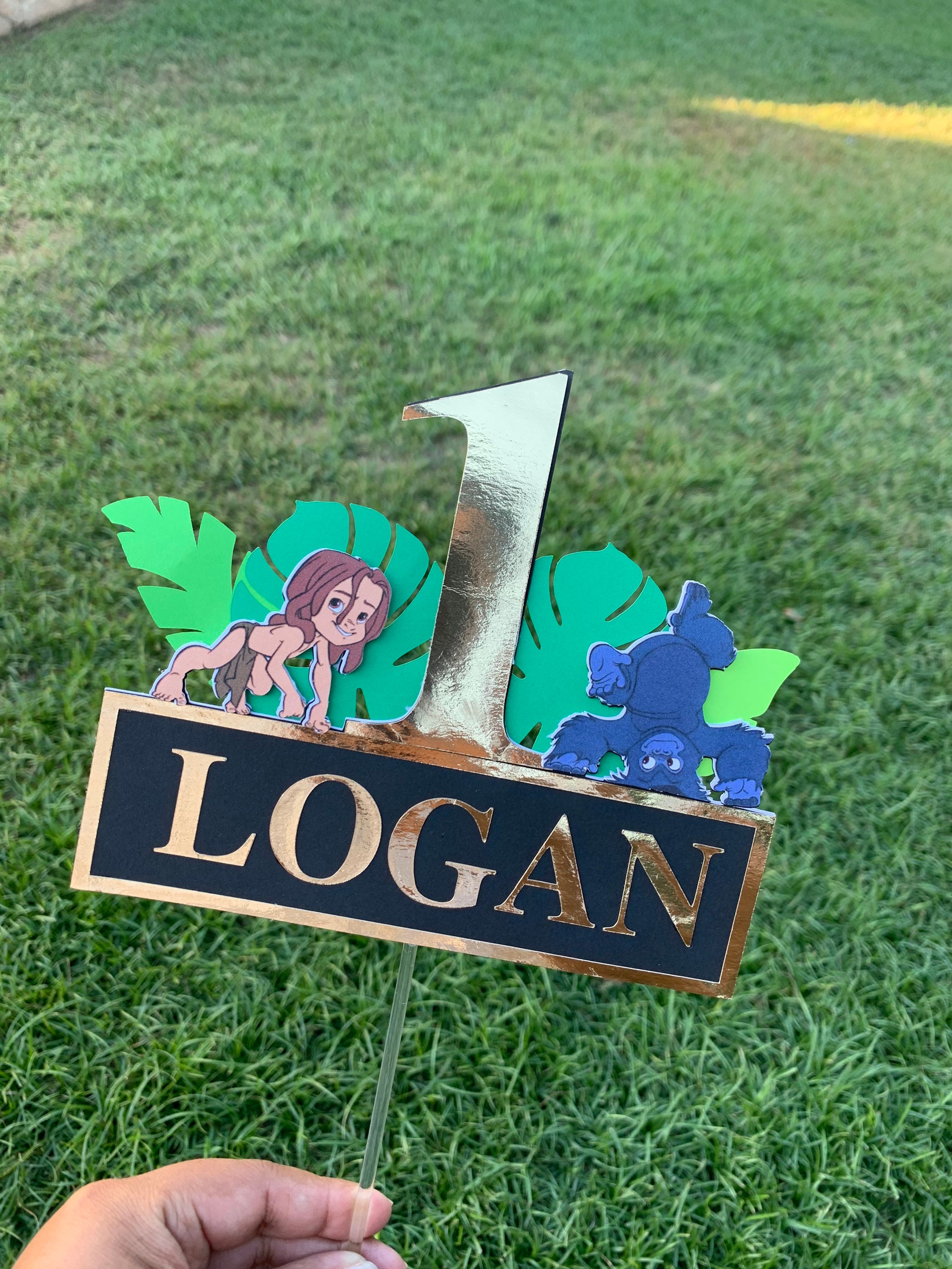 Tarzan Cake Topper Tarzan Theme Safari Theme and Jungle Theme - Etsy