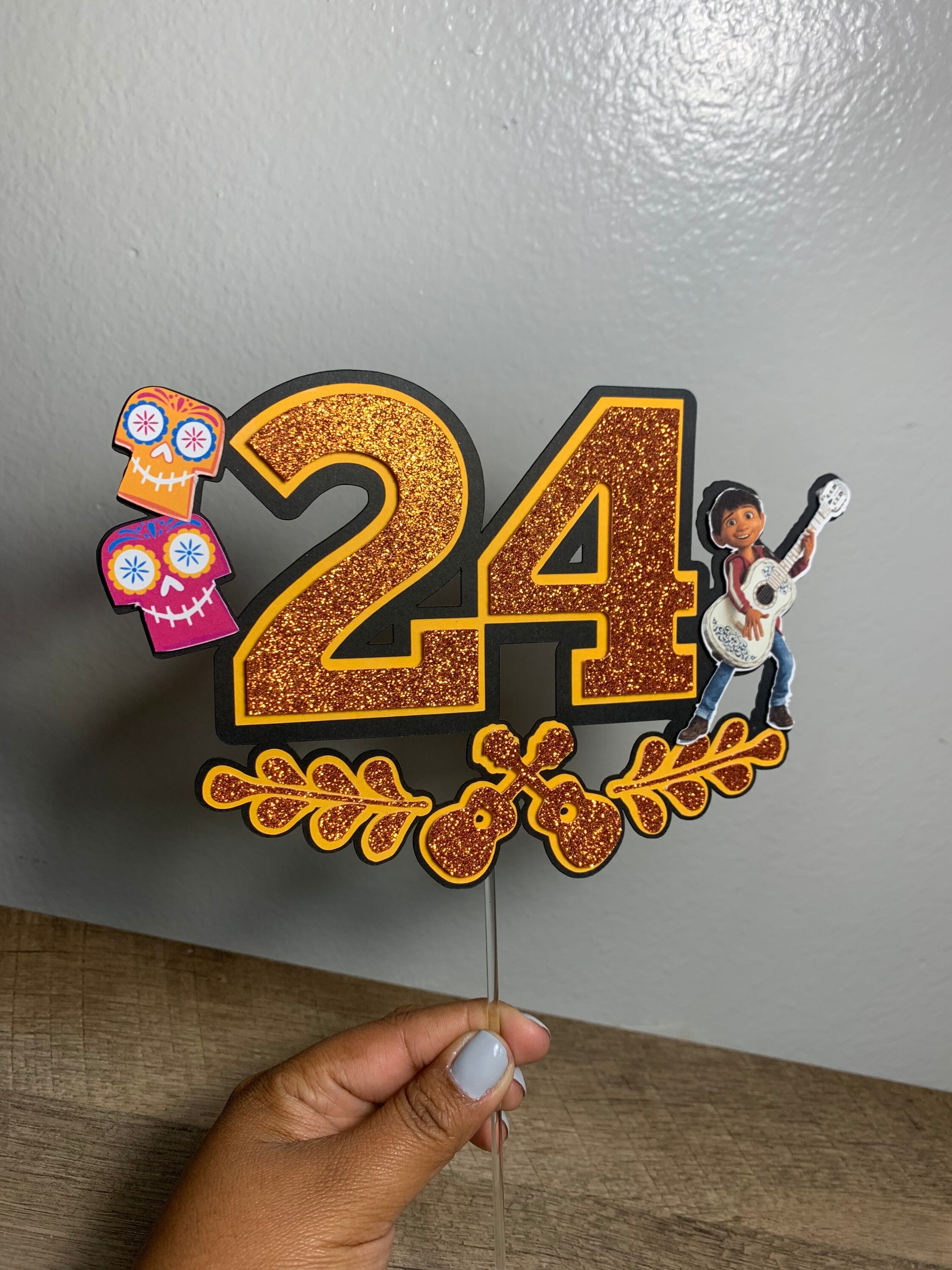 Coco Theme Cake Topper Birthday Number - Etsy