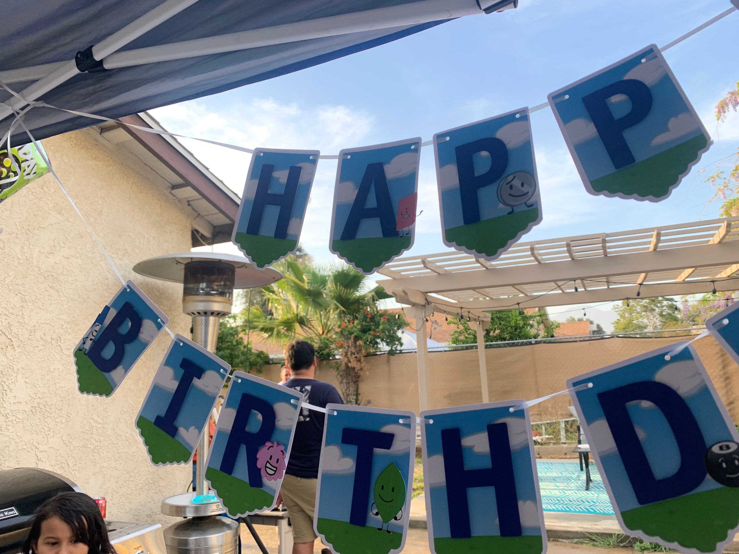 BFDI Theme Battle for Dream Island Happy Birthday Banner | Etsy