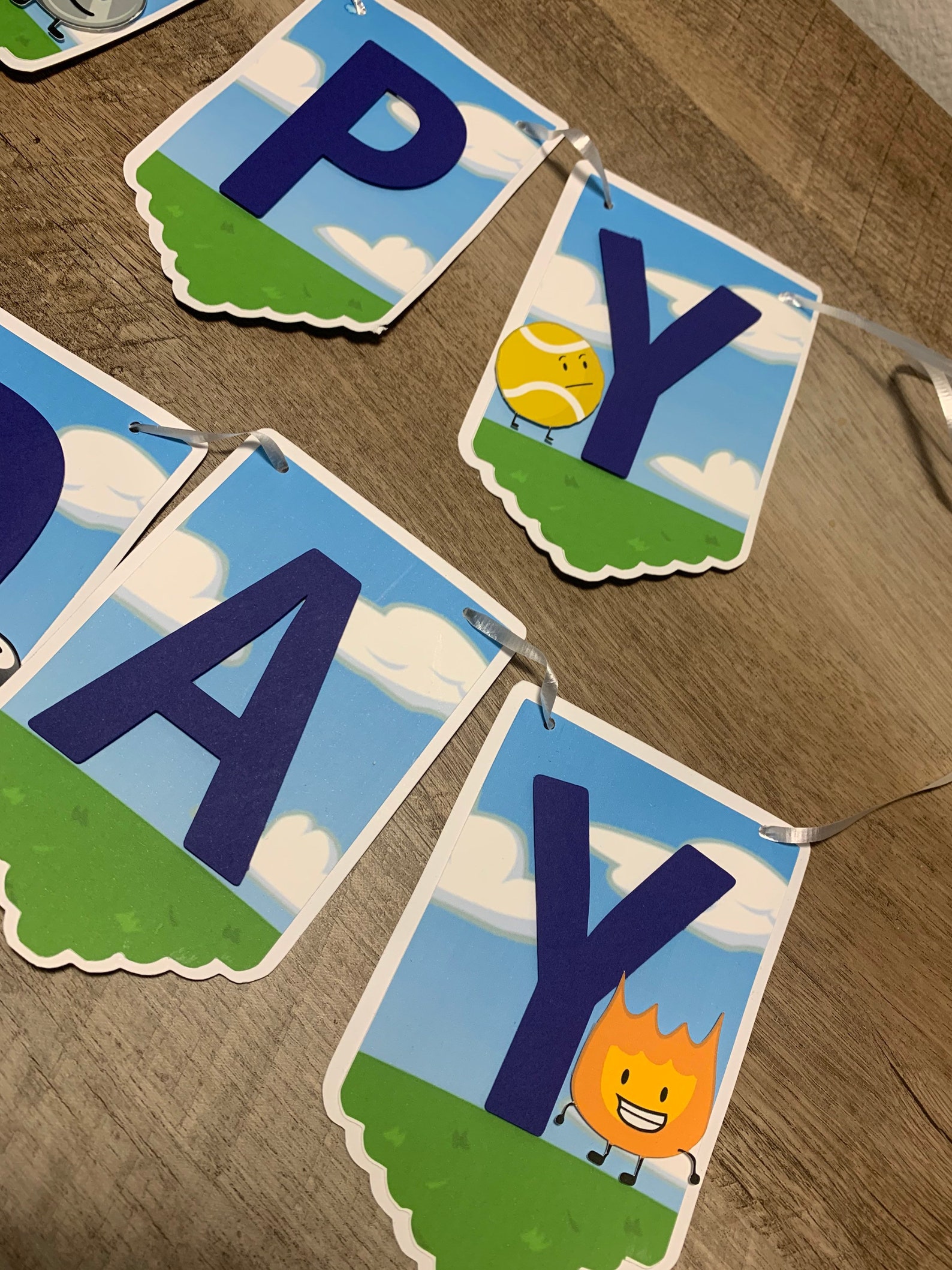 BFDI Theme Battle for Dream Island Happy Birthday Banner - Etsy