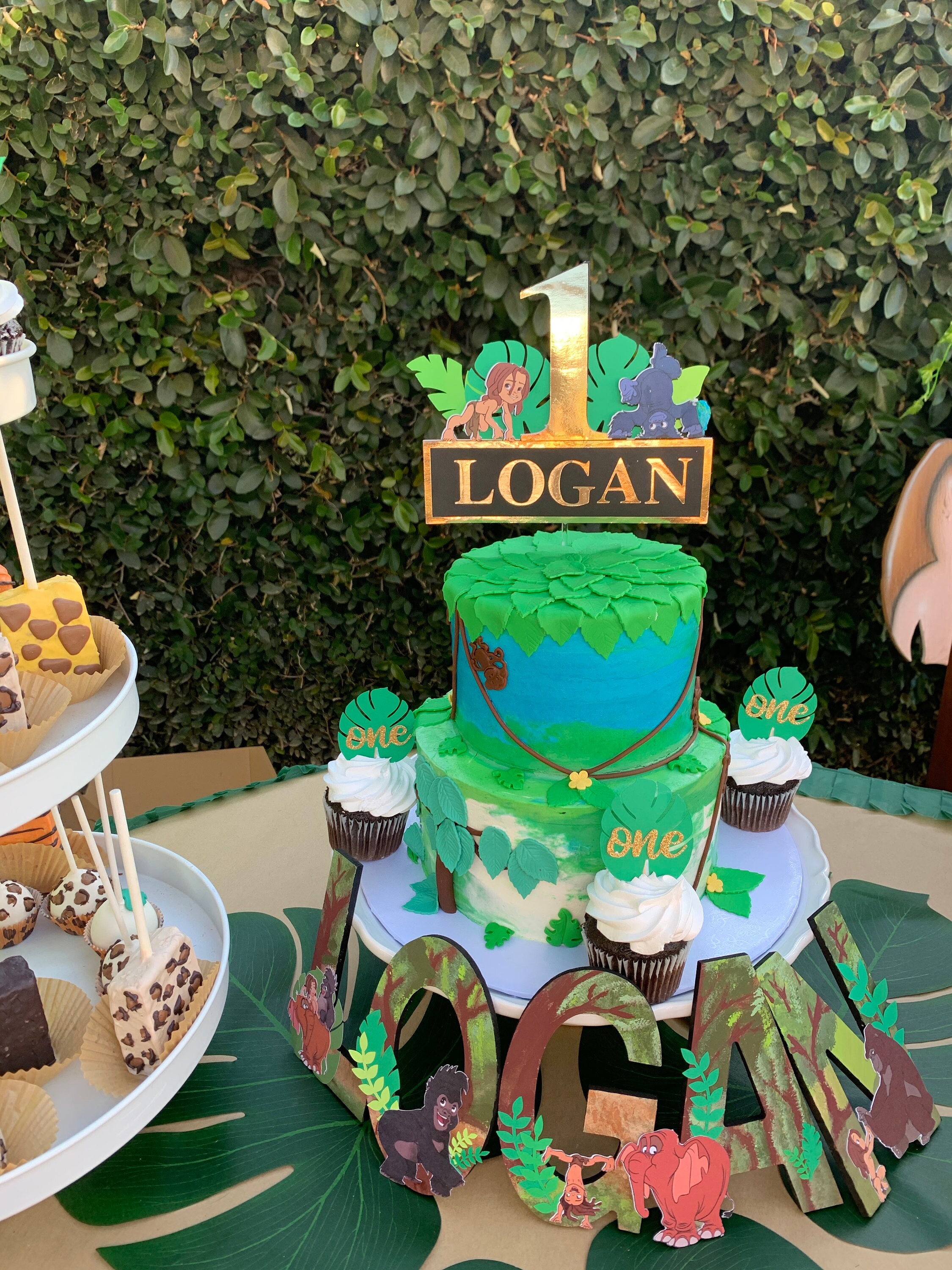 Tarzan Cake Topper Tarzan Theme Safari Theme and Jungle Theme - Etsy