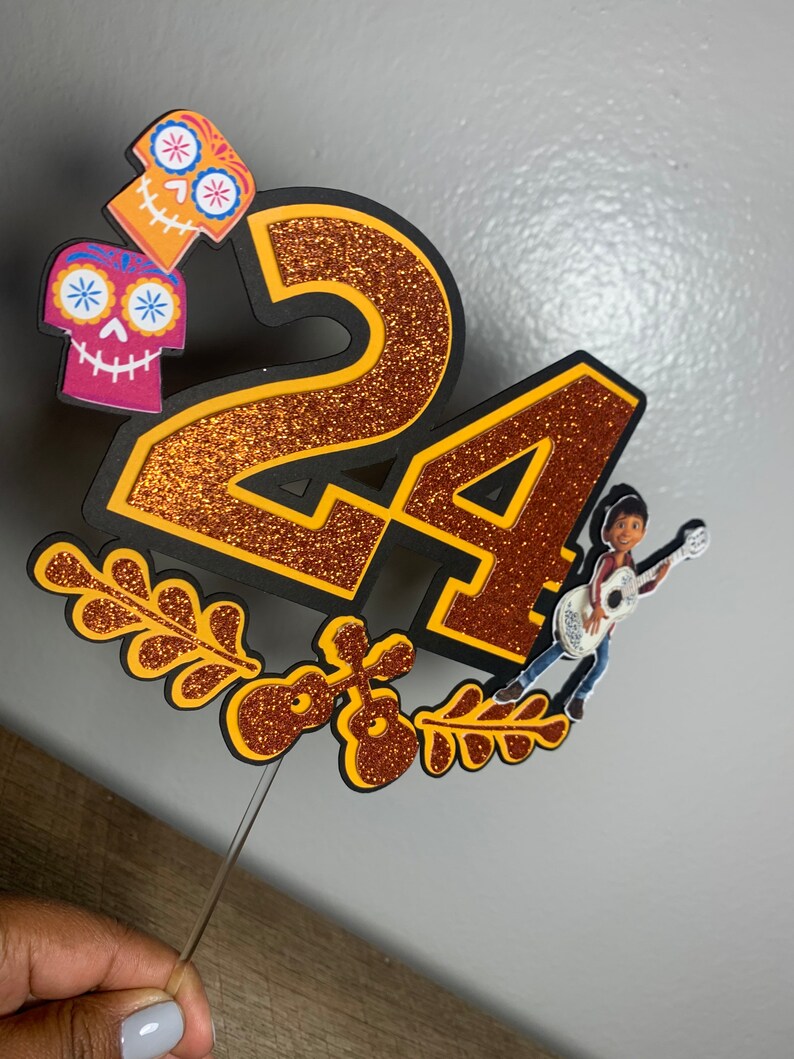Coco Theme Cake Topper Birthday Number - Etsy