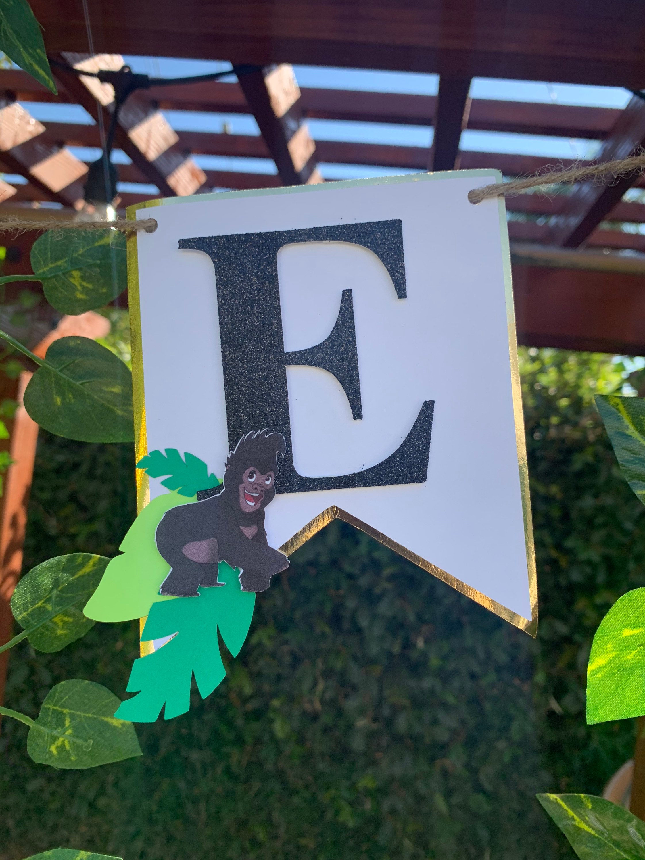 Tarzan Theme One Birthday Banner High Chair 1st Birthday - Etsy
