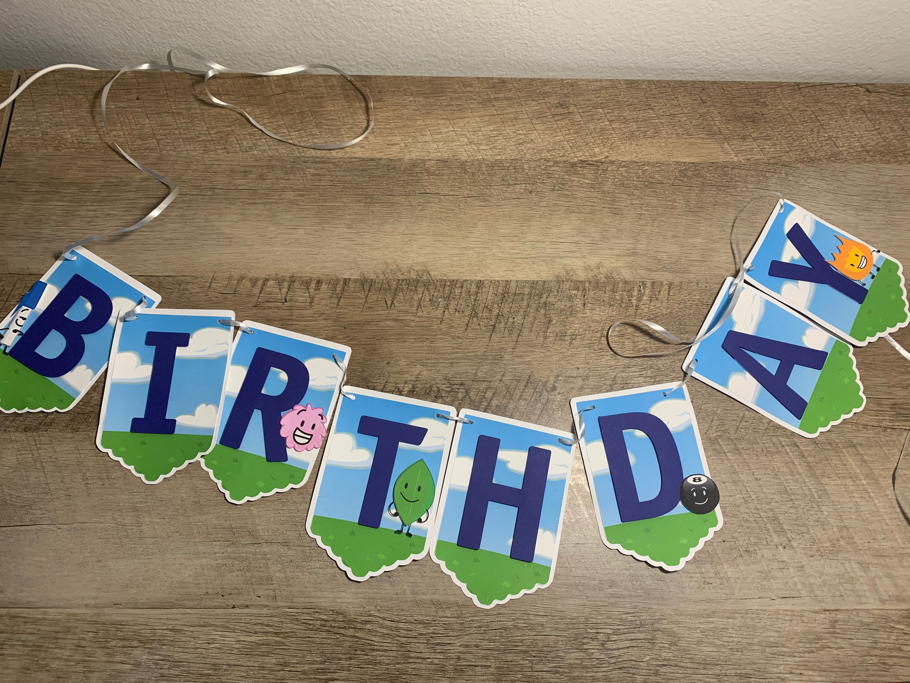 BFDI Theme Battle for Dream Island Happy Birthday Banner | Etsy