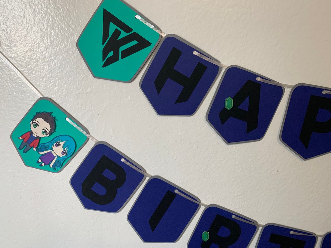 Itsfunneh and Krew Theme Birthday Banner - Etsy