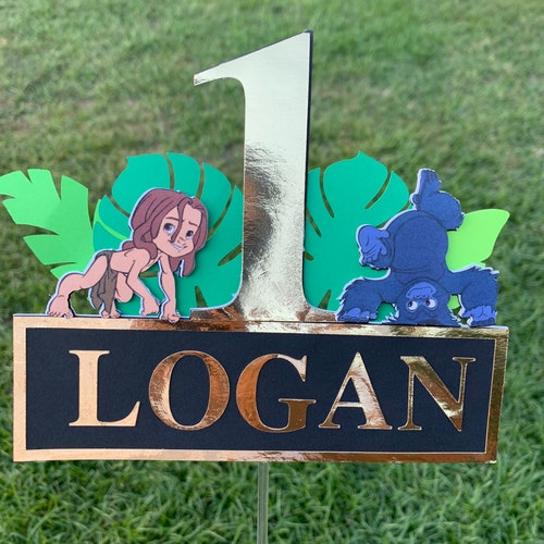 Tarzan Cake Topper Tarzan Theme Safari Theme and Jungle Theme - Etsy