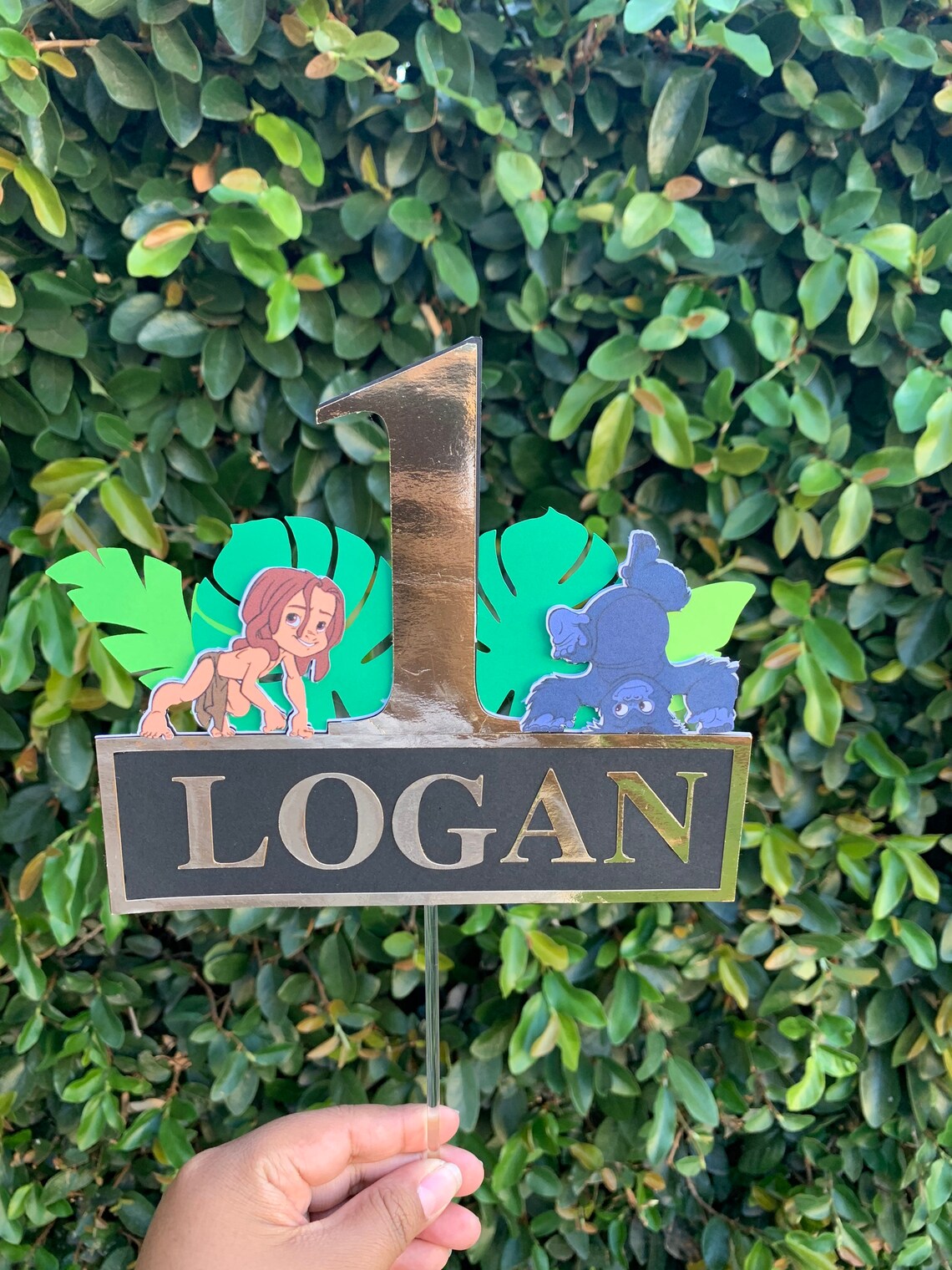 Tarzan Cake Topper Tarzan Theme Safari Theme and Jungle Theme - Etsy