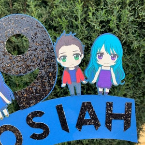 Itsfunneh and Krew Theme, Funneh and Krew Cake Topper Personalized - Etsy