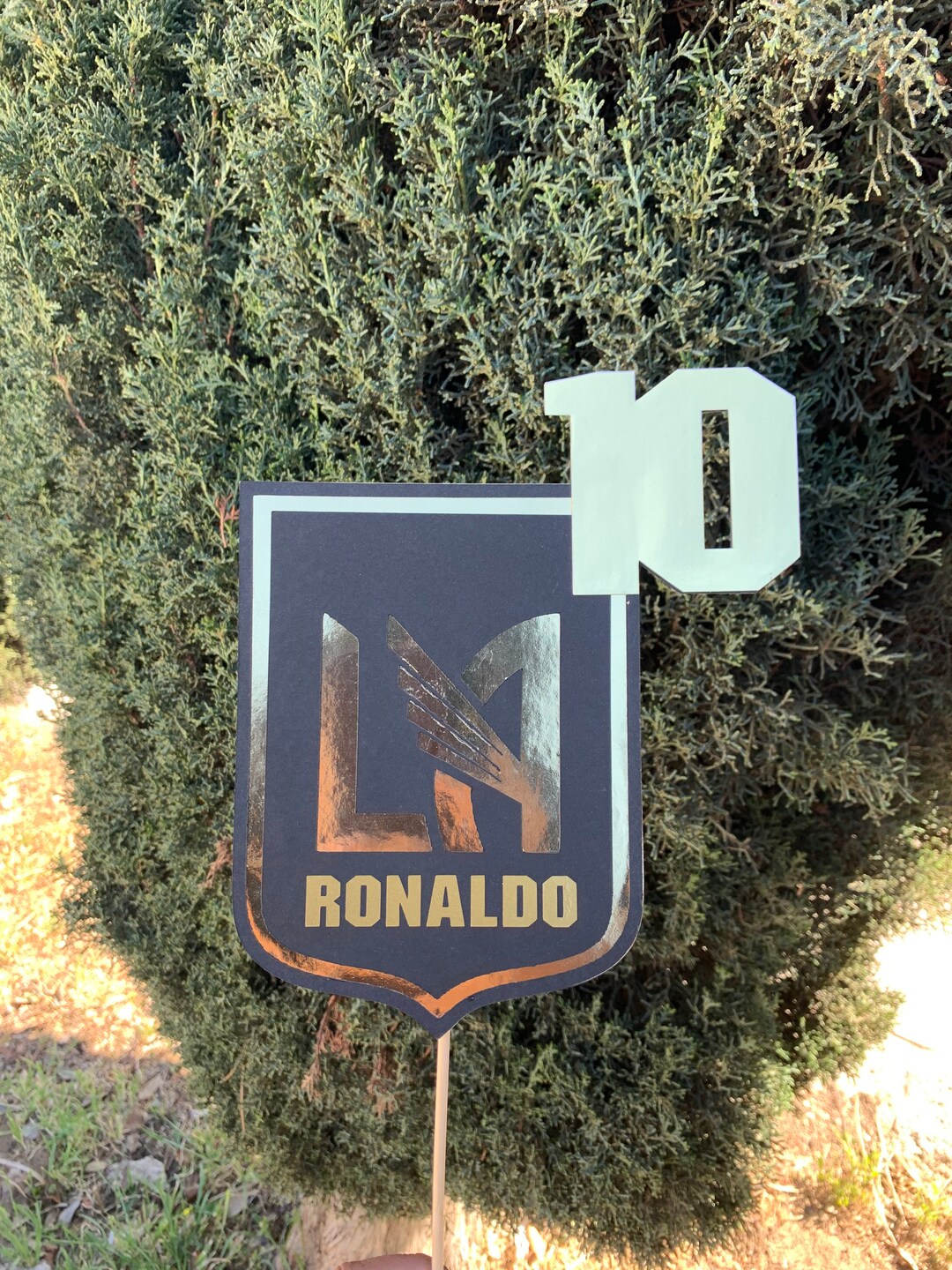 LAFC Soccer Theme Cake Topper Personalized - Etsy