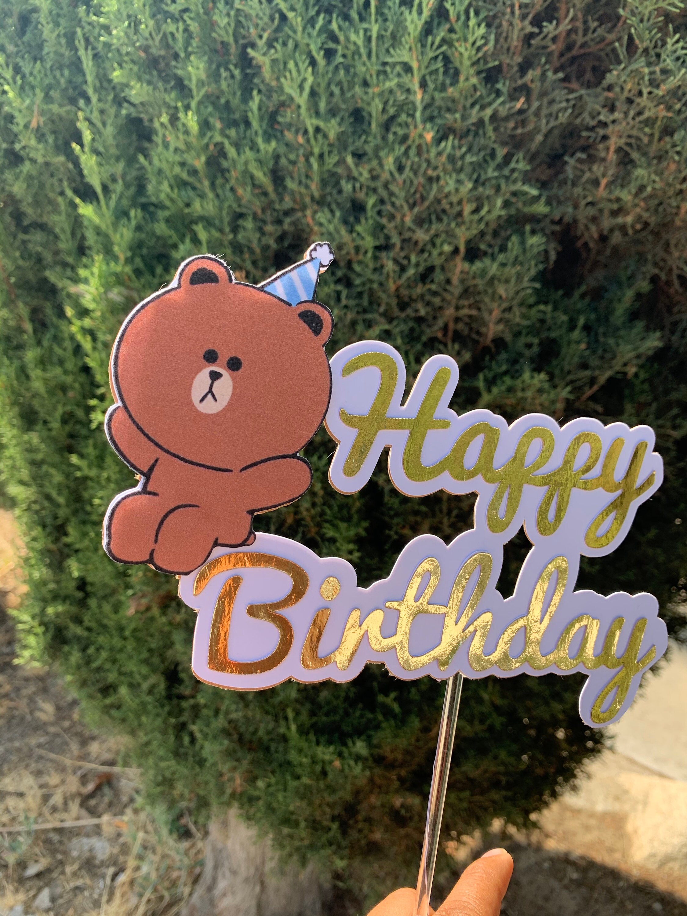 LINE FRIENDS Birthday Cake Topper LINE Friends Theme Party - Etsy