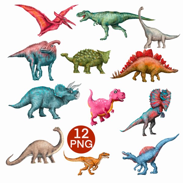 Dinosaur Clipart - Etsy