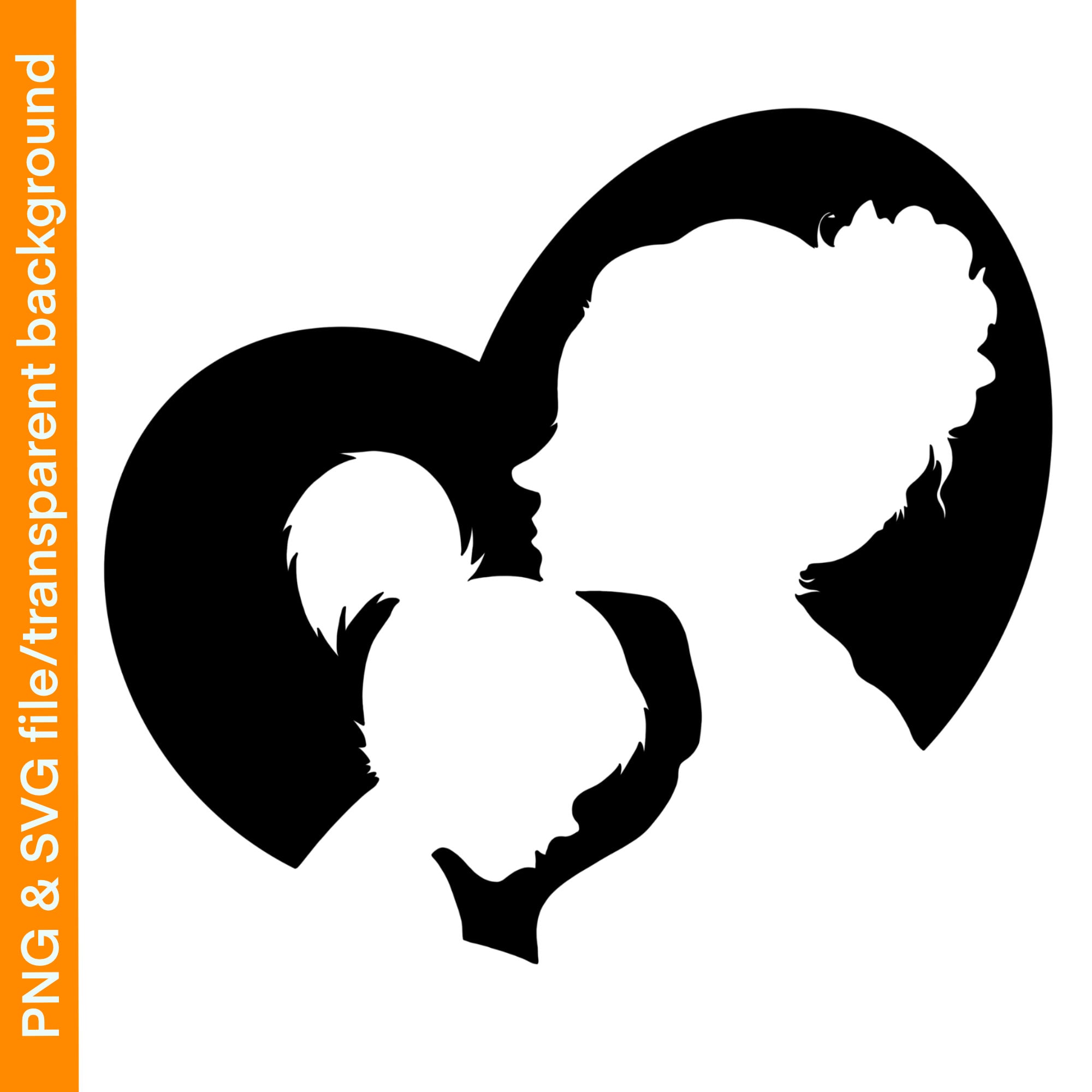 Mother and Daughter Silhouette PNG and SVG File, Mother Silhouette ...