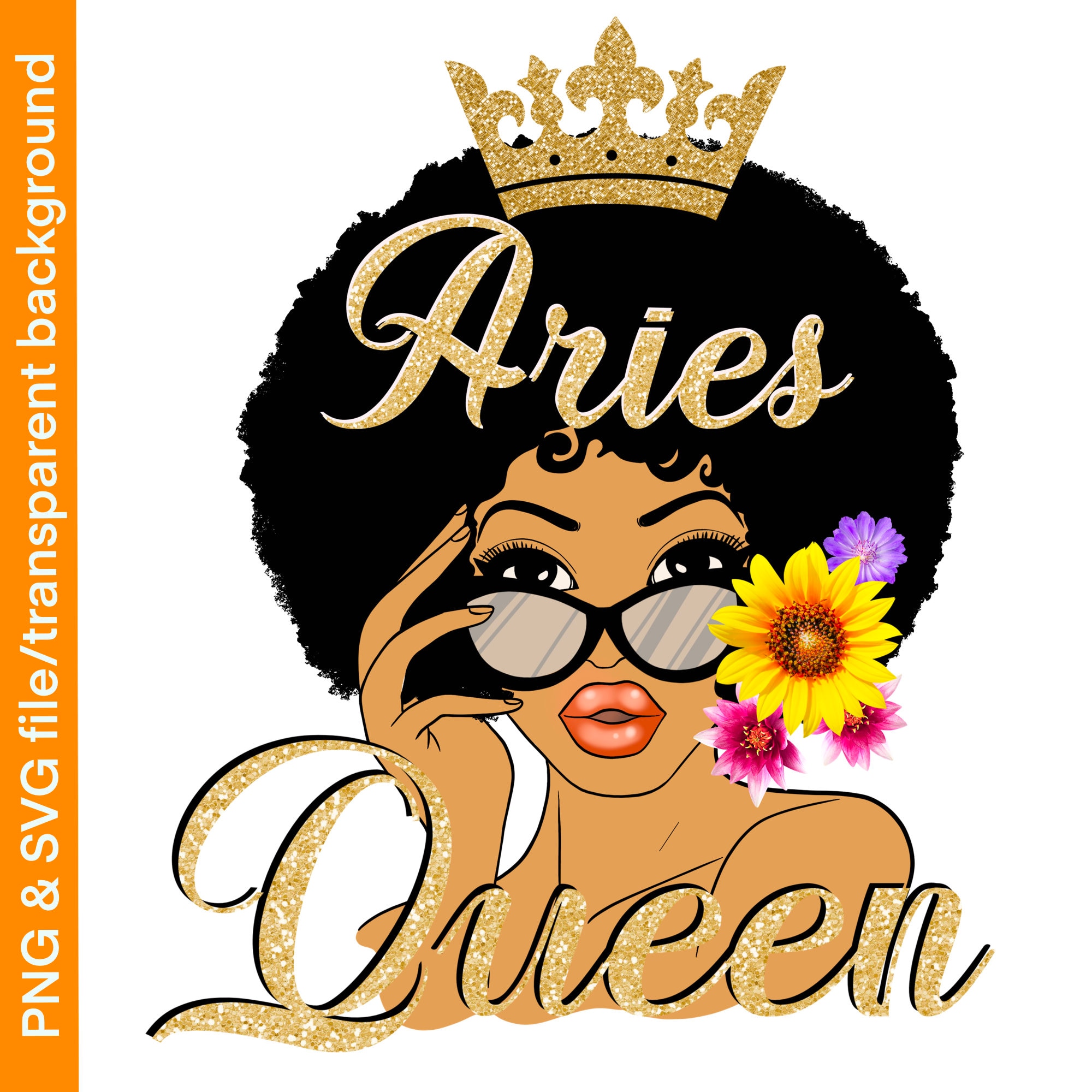 Aries reina png y SVG, clipart de reina de cumpleaños, regalos de cumpleaños, camiseta de diseño ...