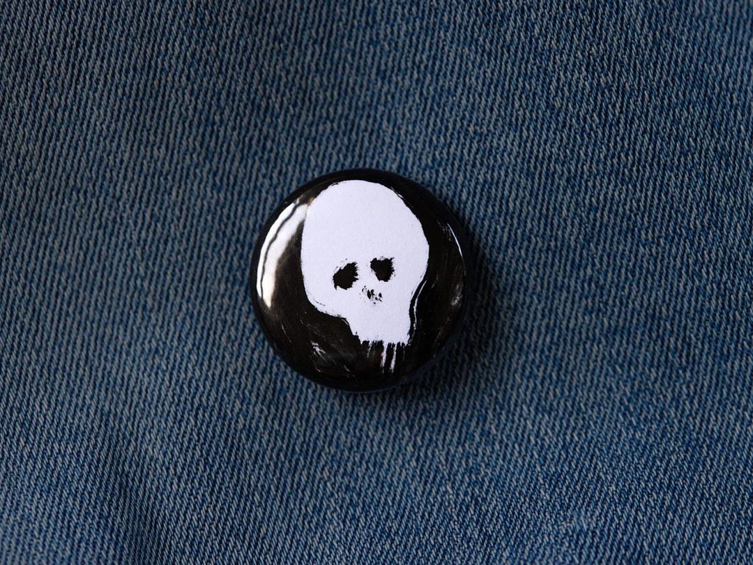 Memento Mori Skull Buttons - Stoic Button - Freemason Button - Skull ...