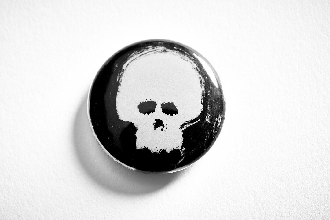 Memento Mori Skull Buttons - Stoic Button - Freemason Button - Skull ...