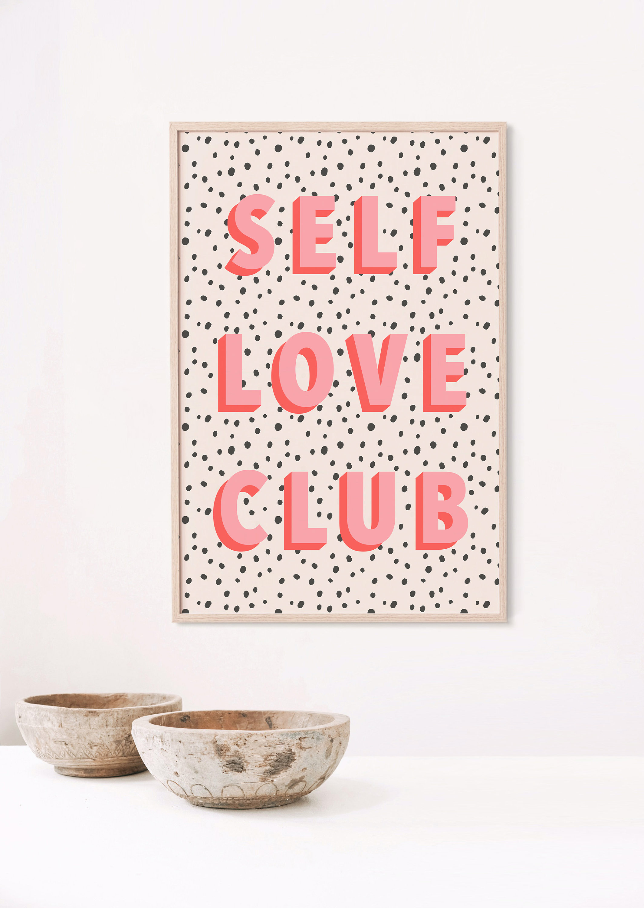 Self Love Club Art Print Mental Health Wall Art Self Love | Etsy