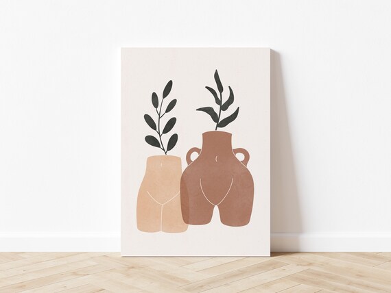 Body Vases & Plants Body Positive Art Print Abstract Body | Etsy