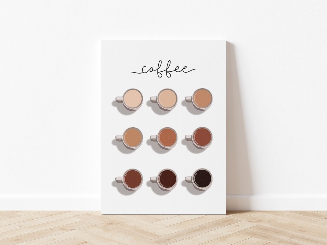 Minimalist Coffee Art Print, Coffee Lover Wall Art, Simple Coffee Drink ...