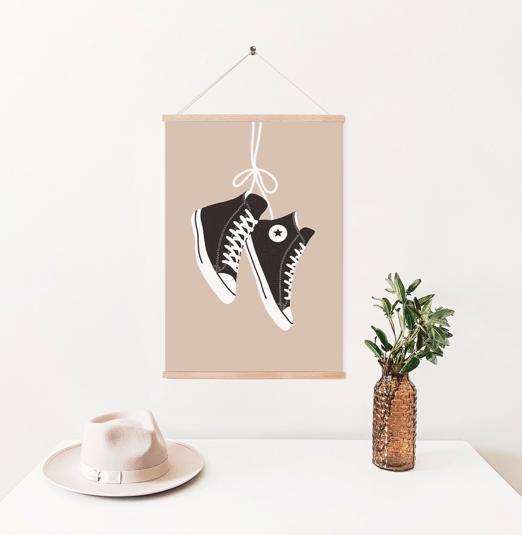 Converse Sneaker Art Print Chuck Taylor Poster Shoe Lover - Etsy