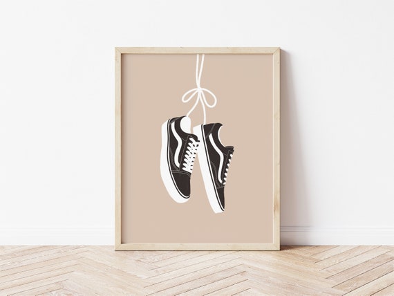 Vans Sneaker Art Print Vans Poster Shoe Lover Wall Art | Etsy