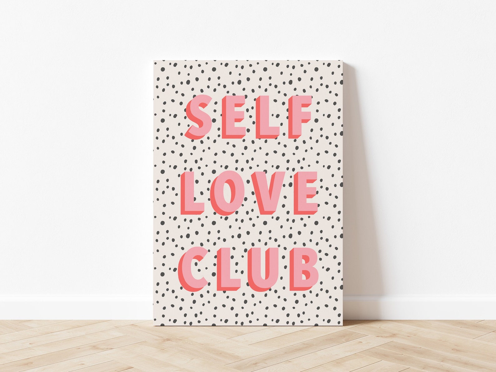 Self Love Club Art Print Mental Health Wall Art Self Love - Etsy