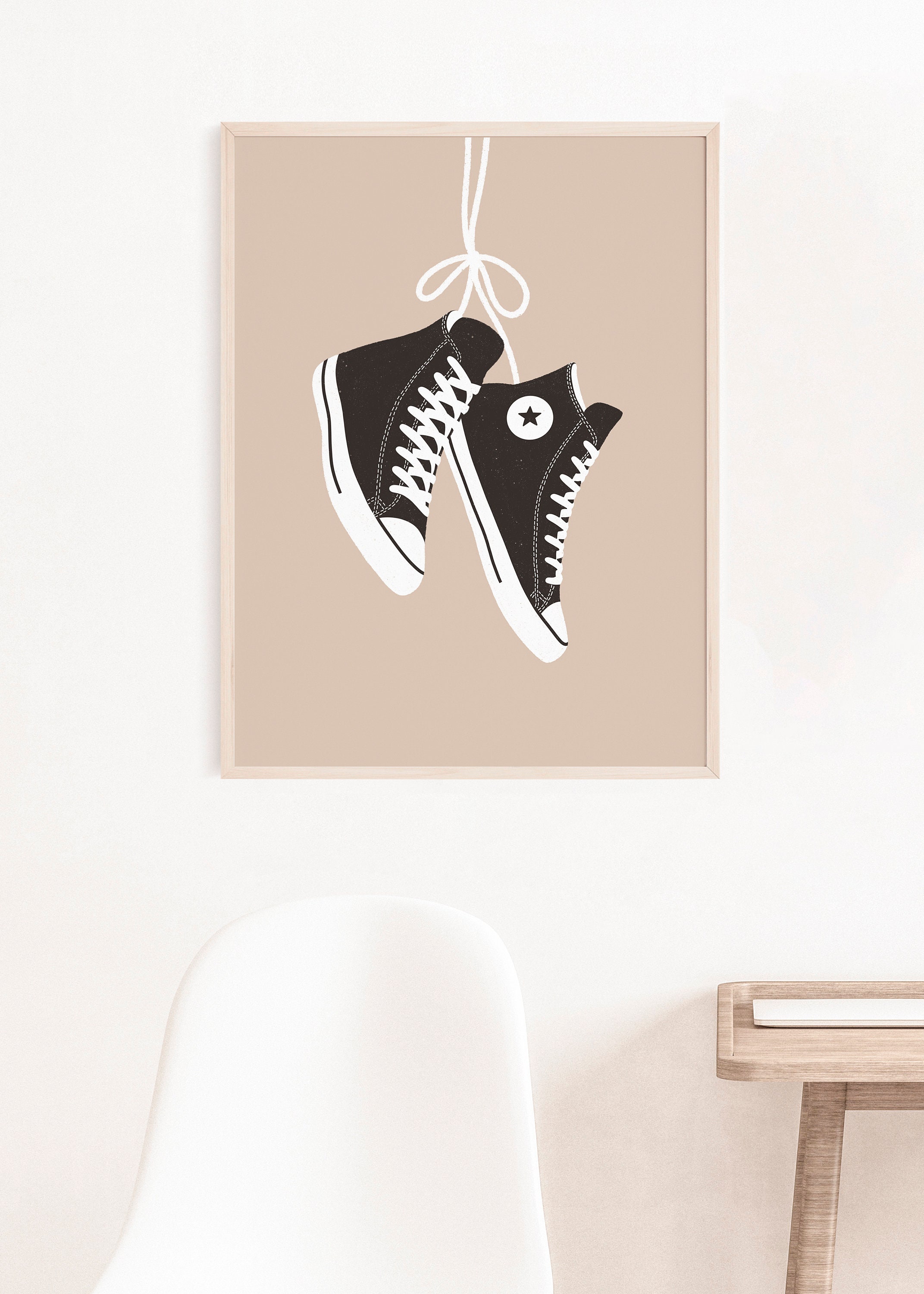 Converse Sneaker Art Print Chuck Taylor Poster Shoe Lover - Etsy