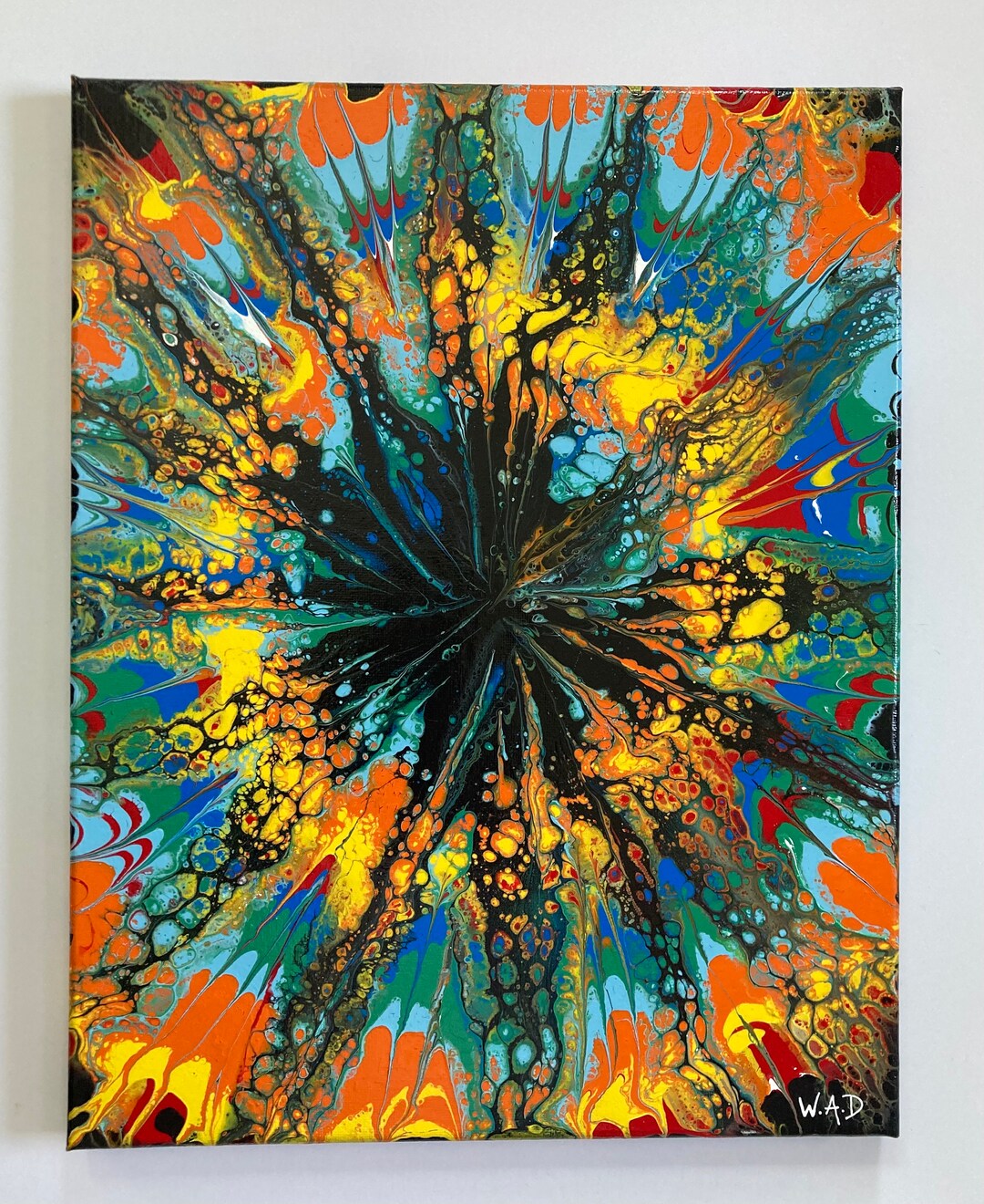 Abstract Galaxy Star Painting,original Acrylic Painting on Stretch ...