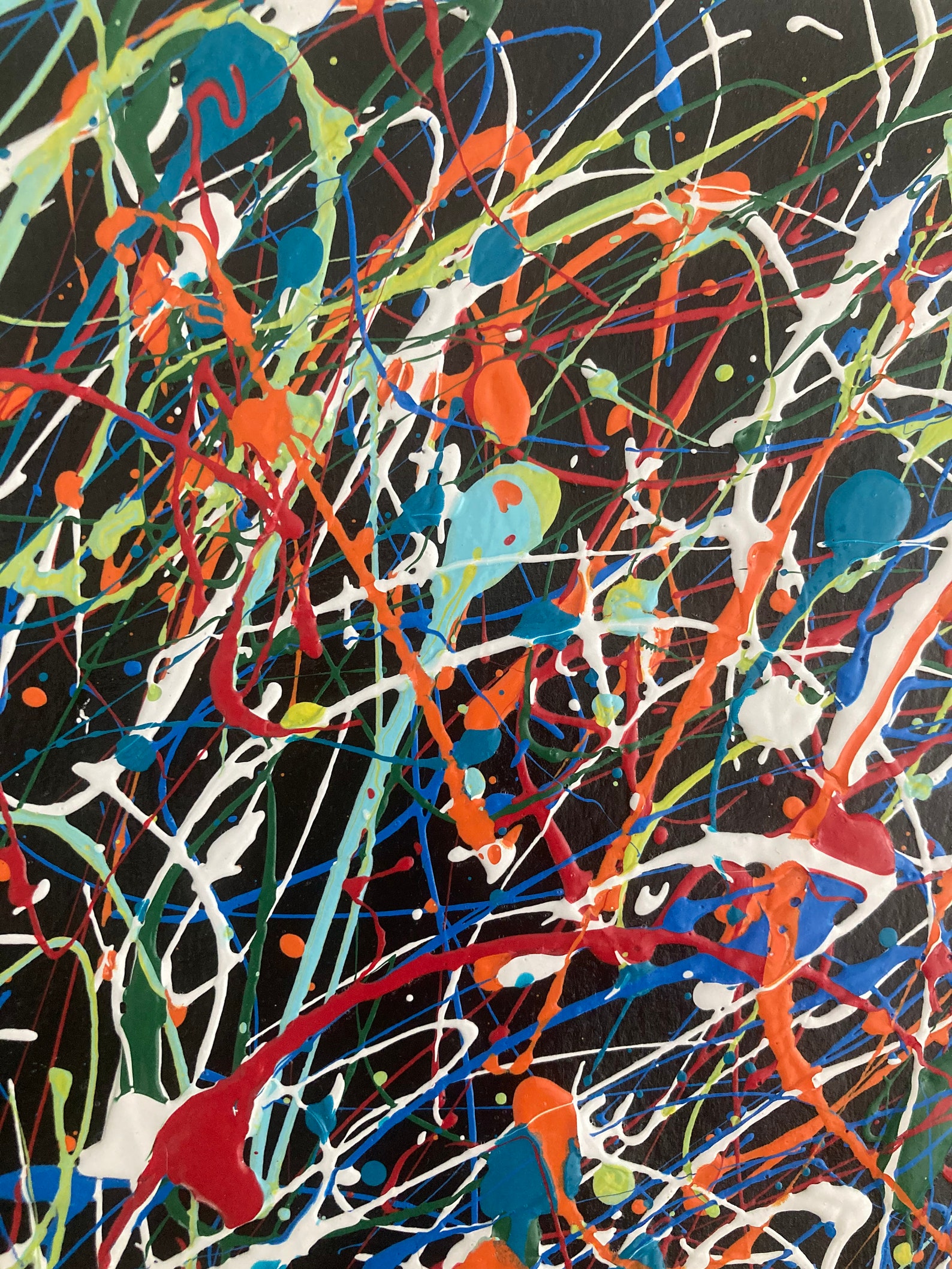 Abstract Jackson Pollock Inspired Art,pollock Inspired Painting,pollock ...