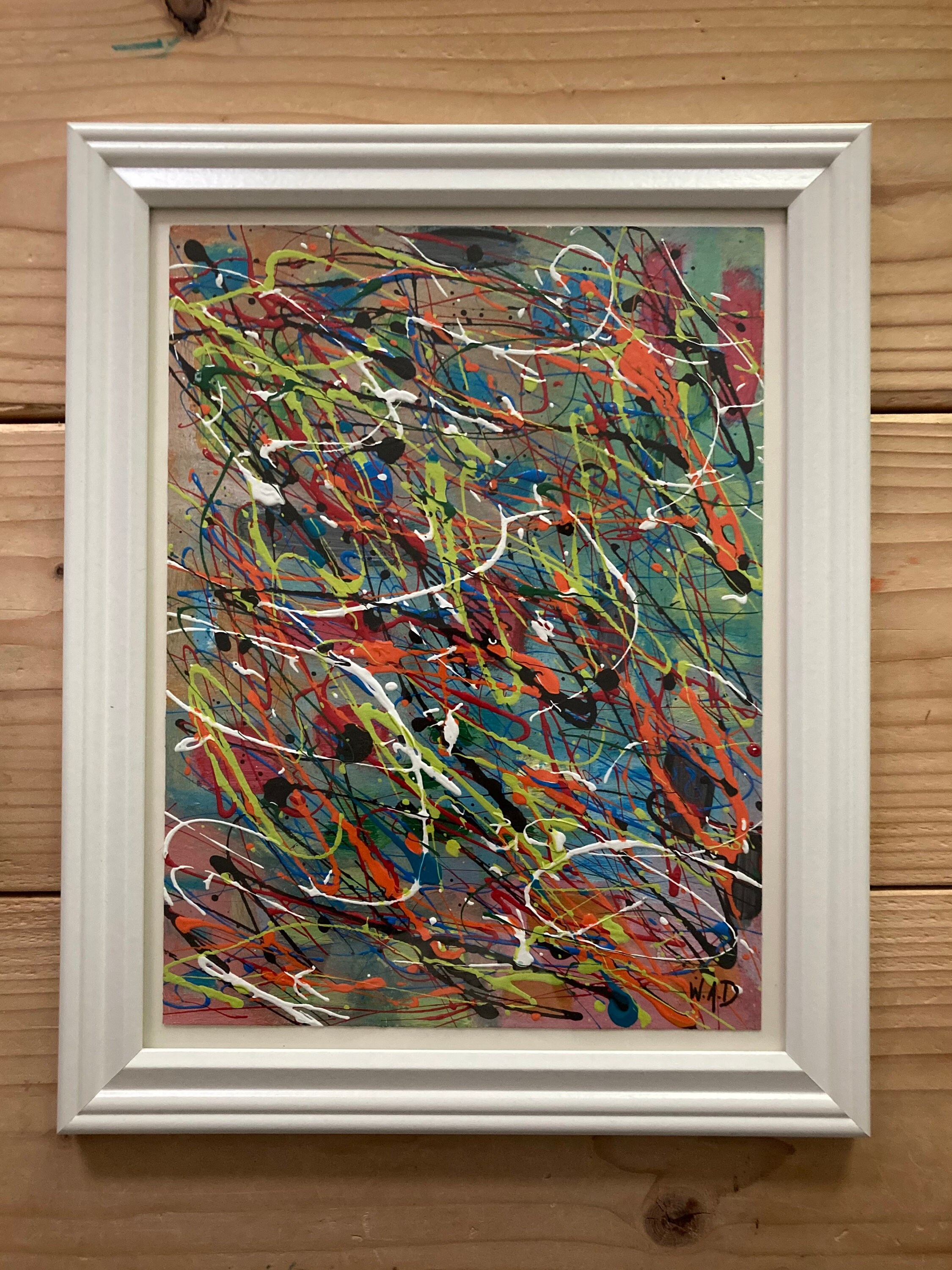 Abstract Jackson Pollock Inspired Artpollock Style - Etsy
