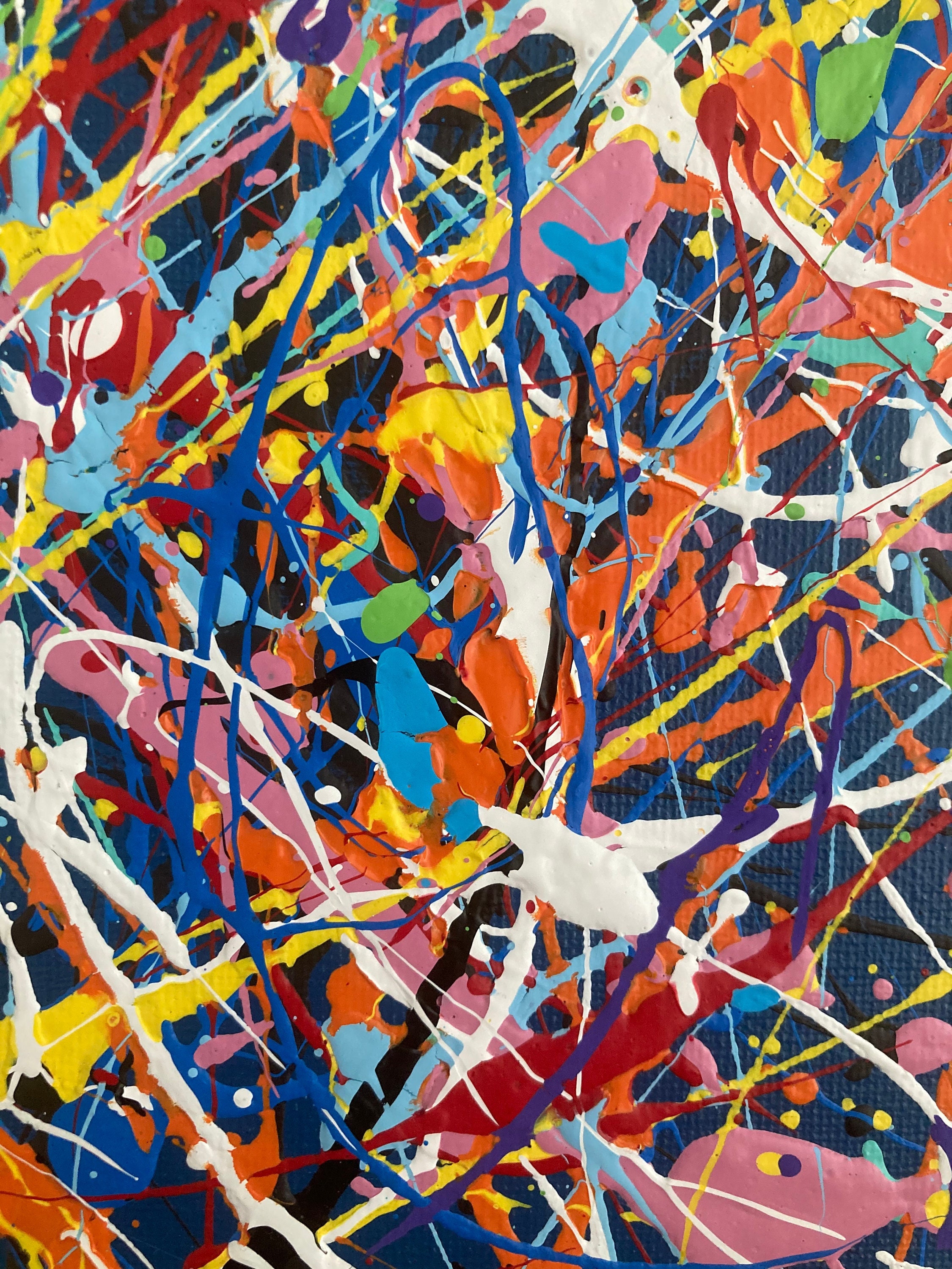 Abstract Jackson Pollock Inspired Artpollock Inspired - Etsy