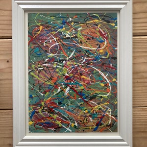 Abstract Jackson Pollock Inspired Art,pollock Style Painting,pollock ...