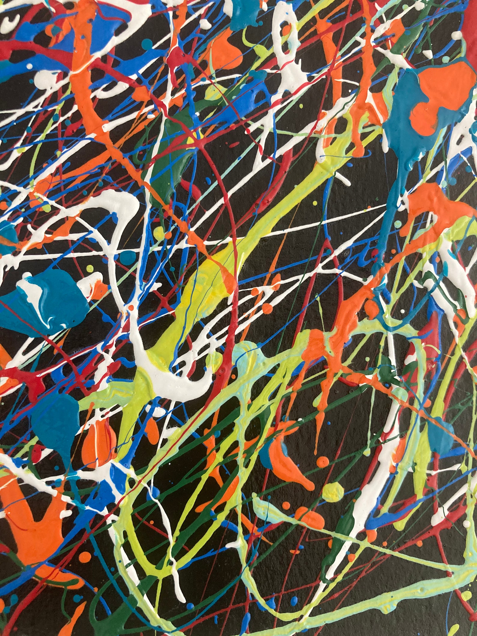 Abstract Jackson Pollock Inspired Artpollock Inspired - Etsy