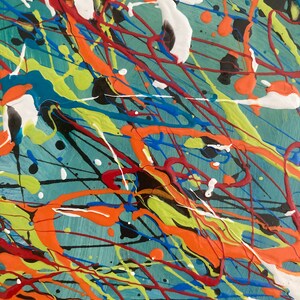 Abstract Jackson Pollock Inspired Art,abstract Wall Art,original ...