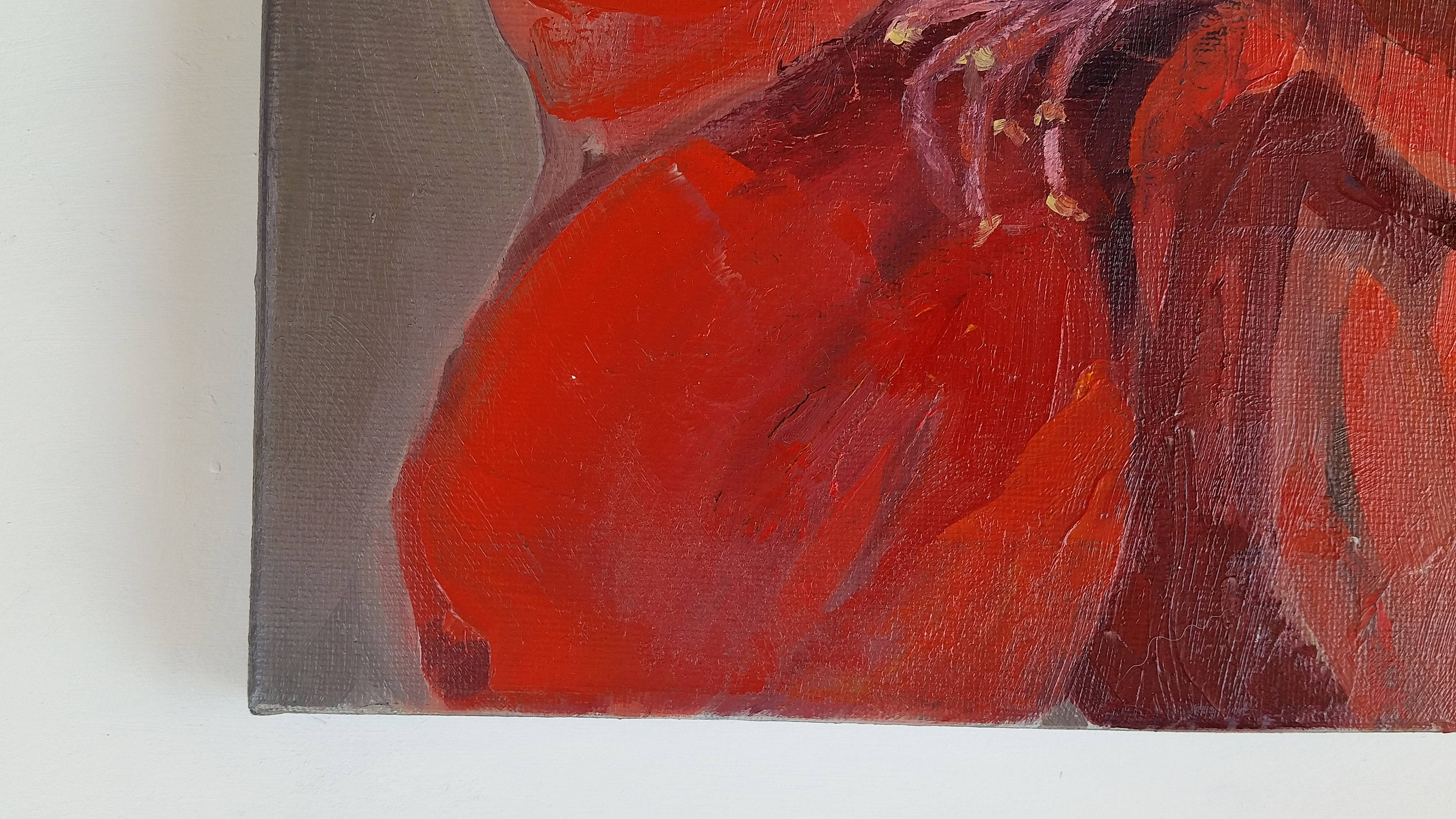 Red Lily Painting - Original Oil Painting by Artist Brittney Rice - 11 ...