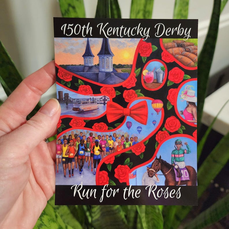 Magnet - "the 150th Anniversary of the Kentucky Derby" - Etsy
