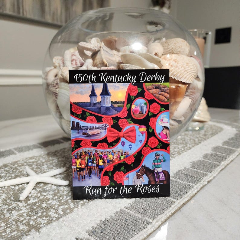Magnet - "the 150th Anniversary of the Kentucky Derby" - Etsy