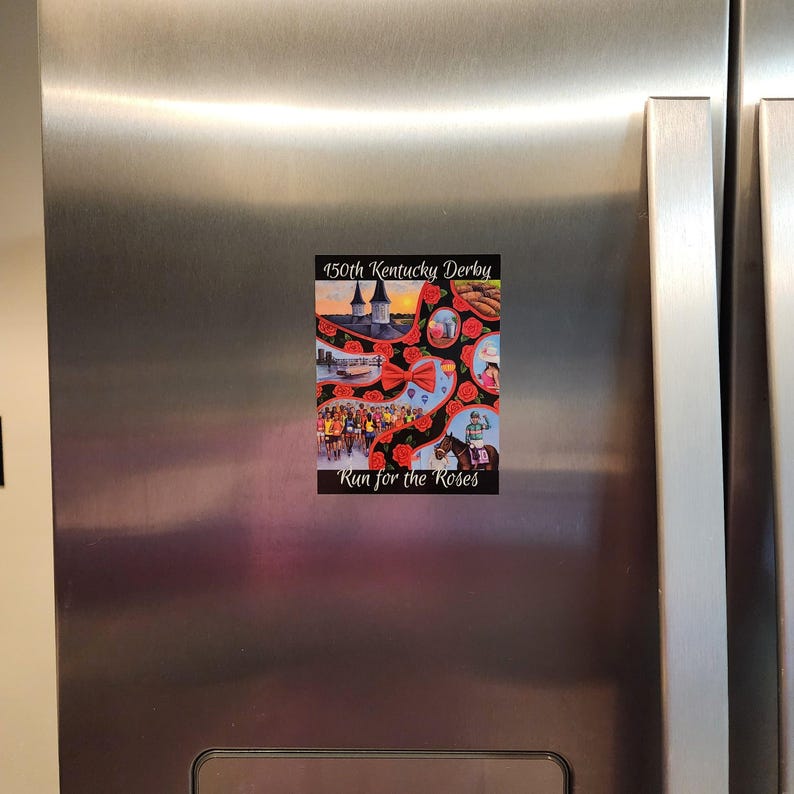 Magnet - "the 150th Anniversary of the Kentucky Derby" - Etsy