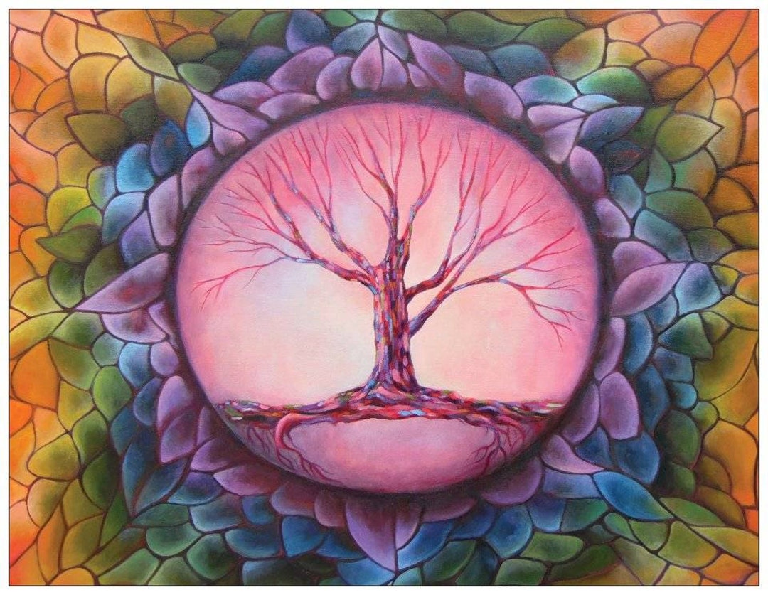 Circle of Life, Tree of Life Magnet, Rainbow, Fine Art Print - Etsy