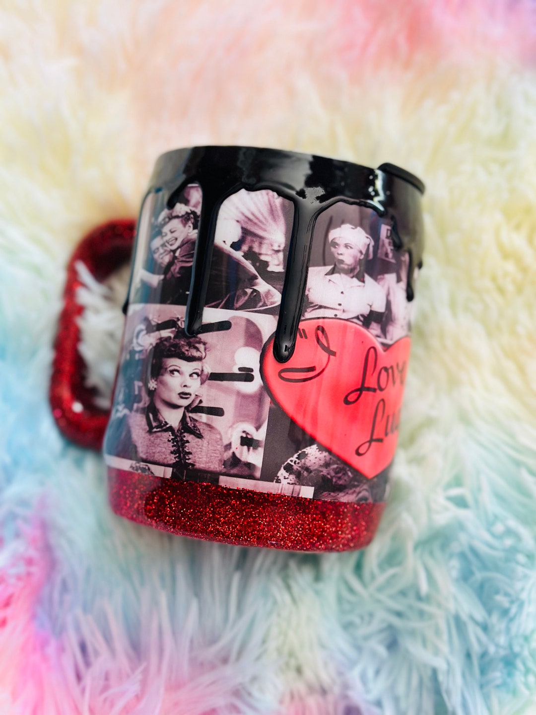 I Love Lucy Mug With Black Drip - Etsy