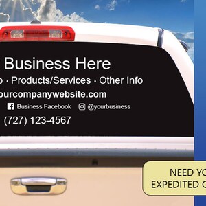 Custom Car Decals Business Decals for Cars and Windows FREE SHIPPING - Etsy
