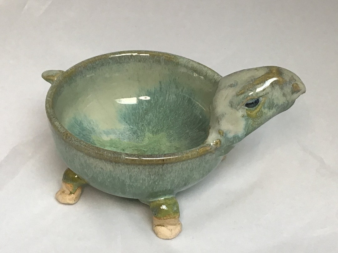Light Green Turtle Bowl, Ceramic - Etsy