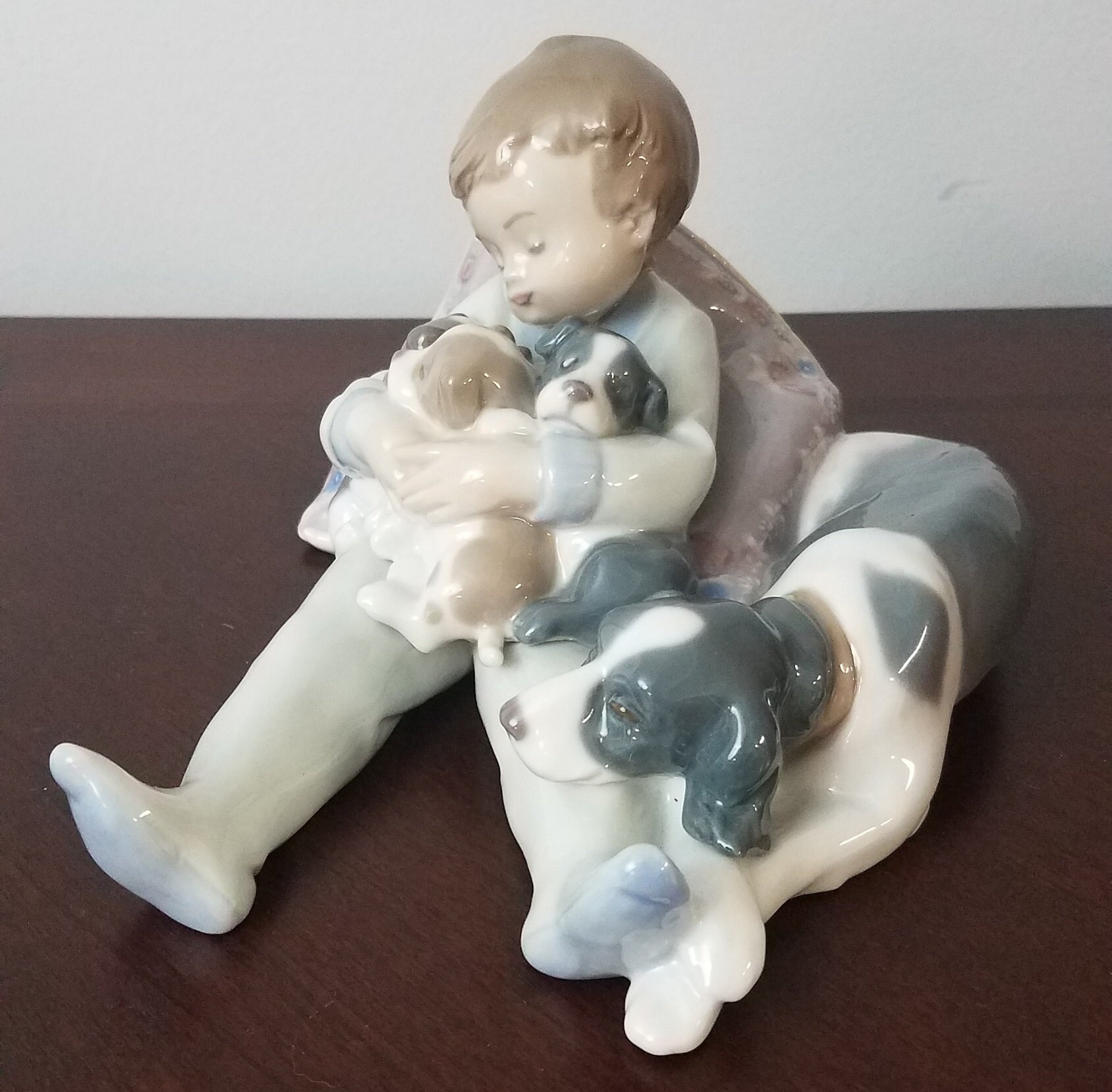 Lladro 'sweet Dreams' 1535 Porcelain Figurine of a Sleeping Boy Holding ...