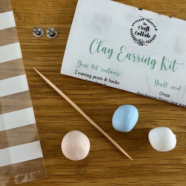 Polymer Clay Earring Kit - Etsy